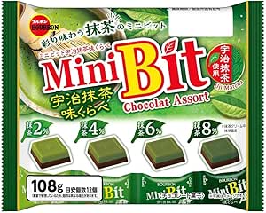 Amazon | ブルボン ミニビット宇治抹茶味くらべ 108g×12袋 | ブルボン | チョコレート 通販