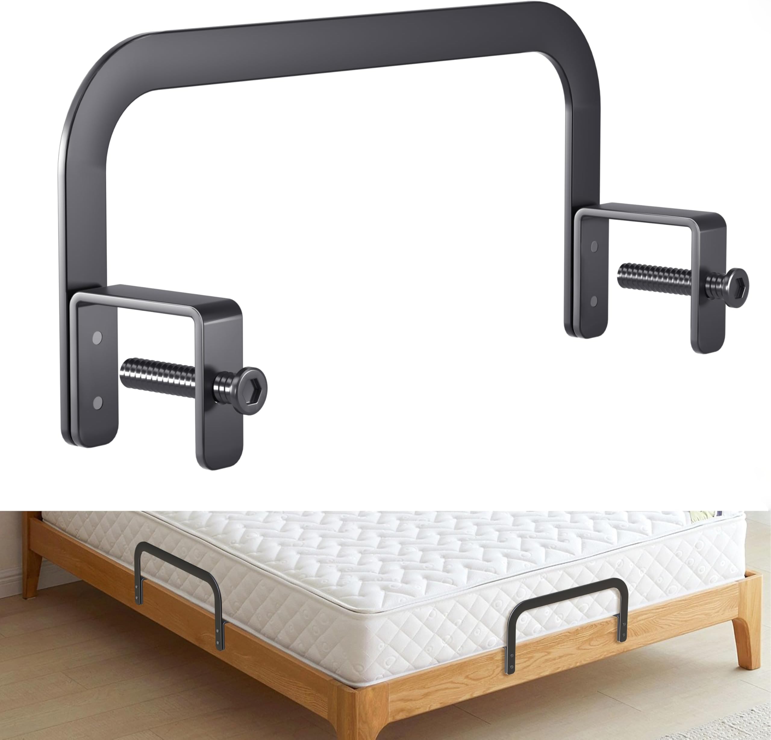 Amazon.com: Josmimic 2 Pcs Mattress Slide Stopper - Adjustable Mattress ...