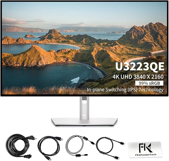 Amazon.com: Dell UltraSharp 32" 4K Monitor - U3223QE - 31.5 inch 4K ...