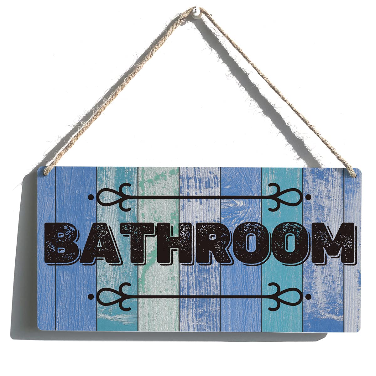 Amazon.com: Rustic Bathroom Sign Gift Farmhouse Bathroom Wooden Hanging ...