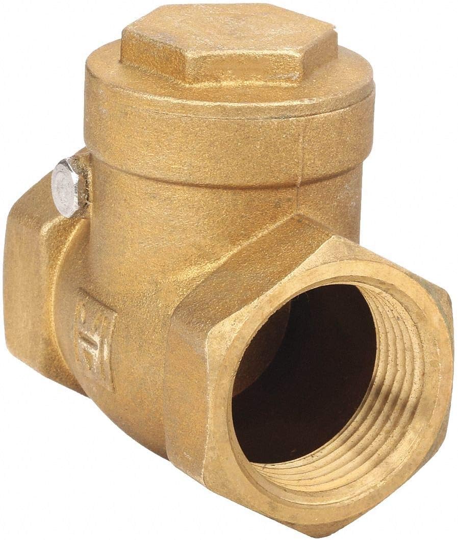 1" Swing Check Valve, Brass, FNPT Connection Type 967 1 : Amazon.co.uk ...