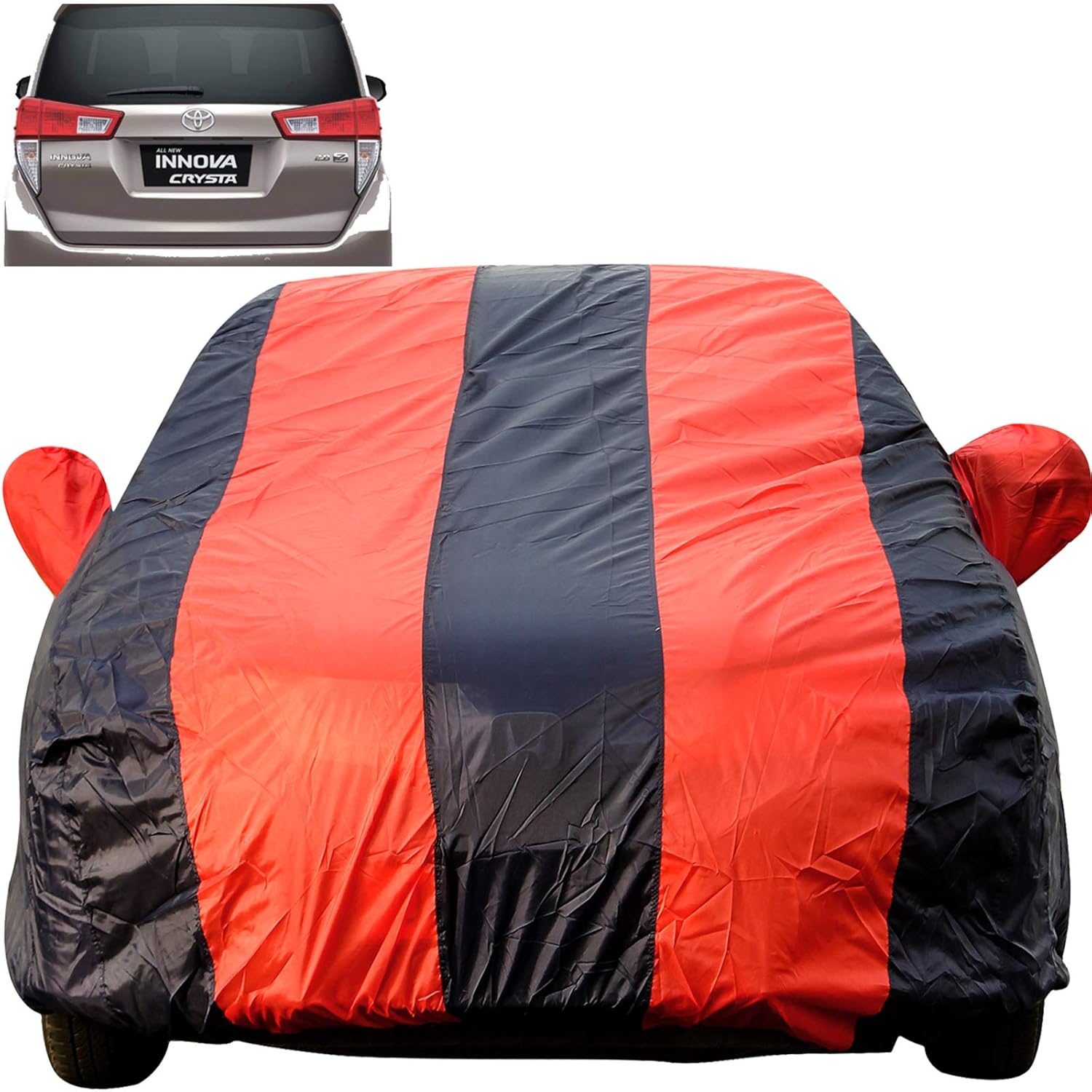 Autofact Car Body Cover for Toyota Innova Crysta (Mirror Pocket ...