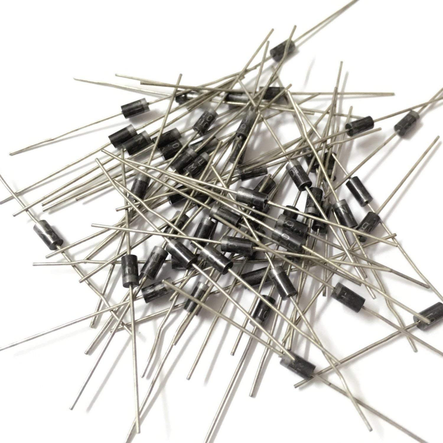 10x 1N4001 Molded Plastic Case Rectifier Diodes, 1A, 50V DO-41: Amazon ...