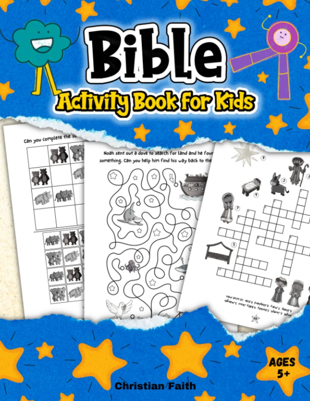 Bible Activity Book for Kids: A Bible Themed Puzzle Book for Children ...