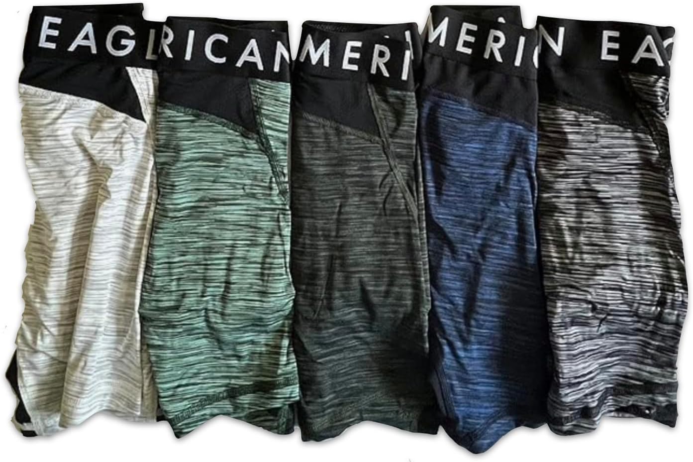 American Eagle AE 5-Pack Men's 6" Flex Boxer Brief No Fly MEDIUM Boxer ...