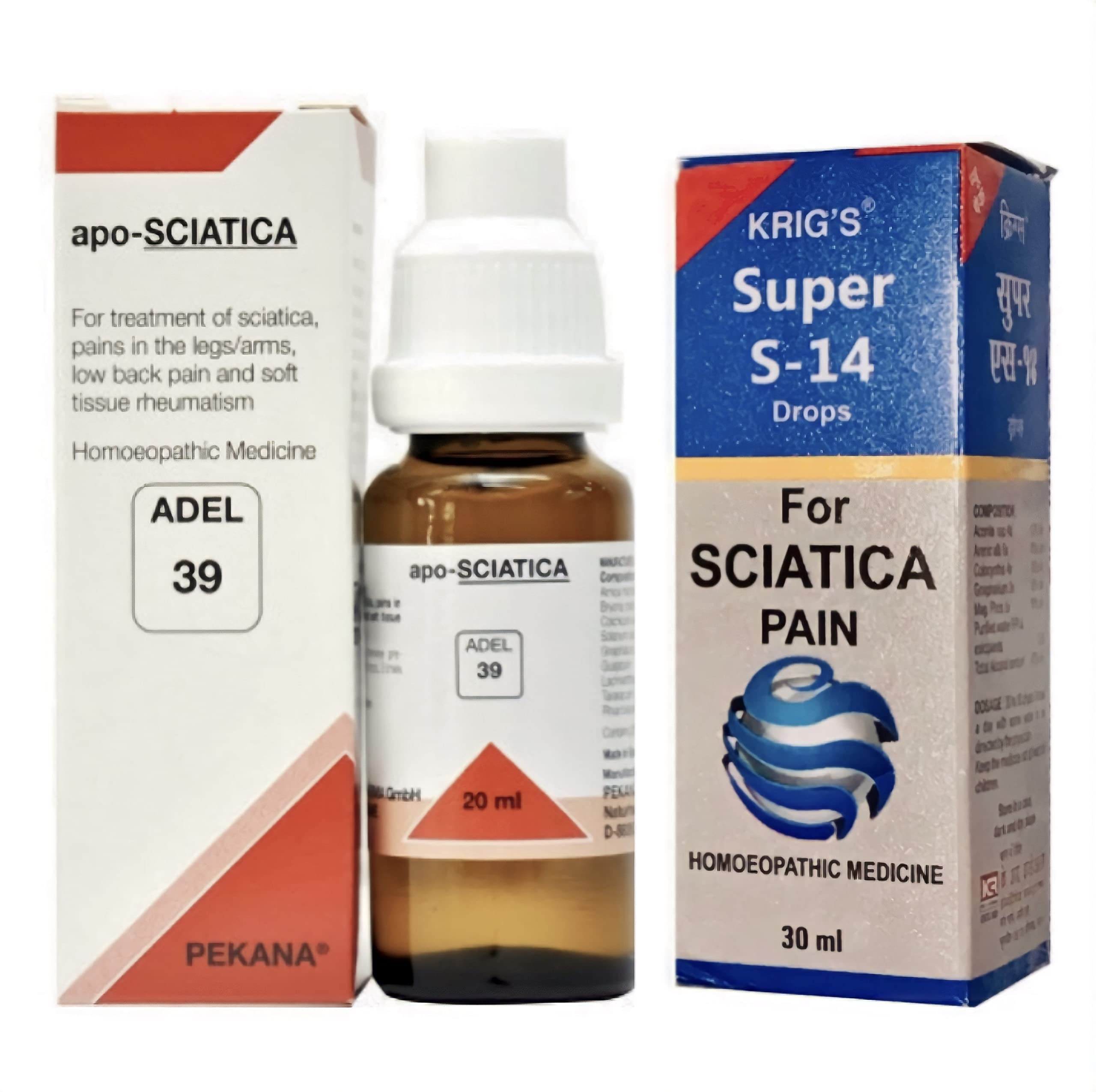 Adel Pekana Adel 39 Apo-Sciatica & Super 14 SCIATICA Drops COMBO ...