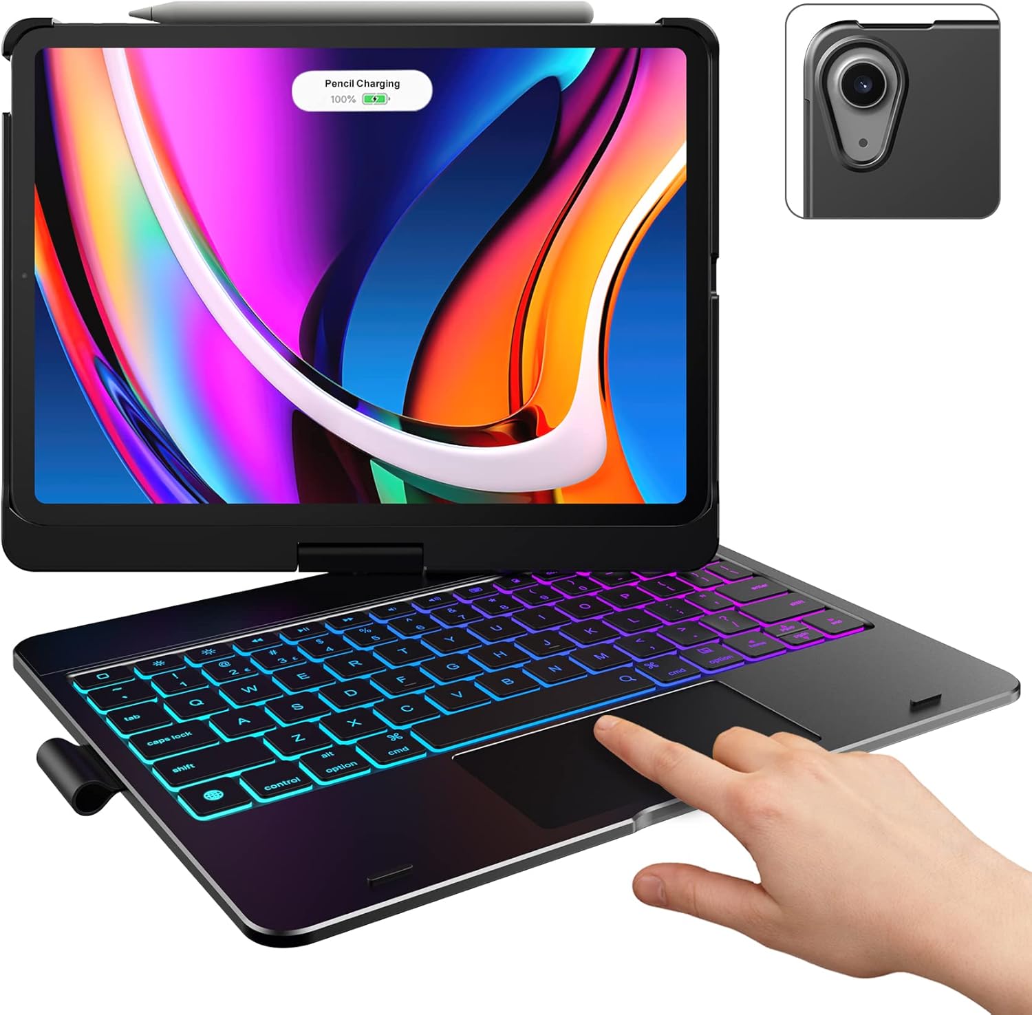 Amazon.com: typecase Touch Keyboard Case with Trackpad for iPad Air 5th ...