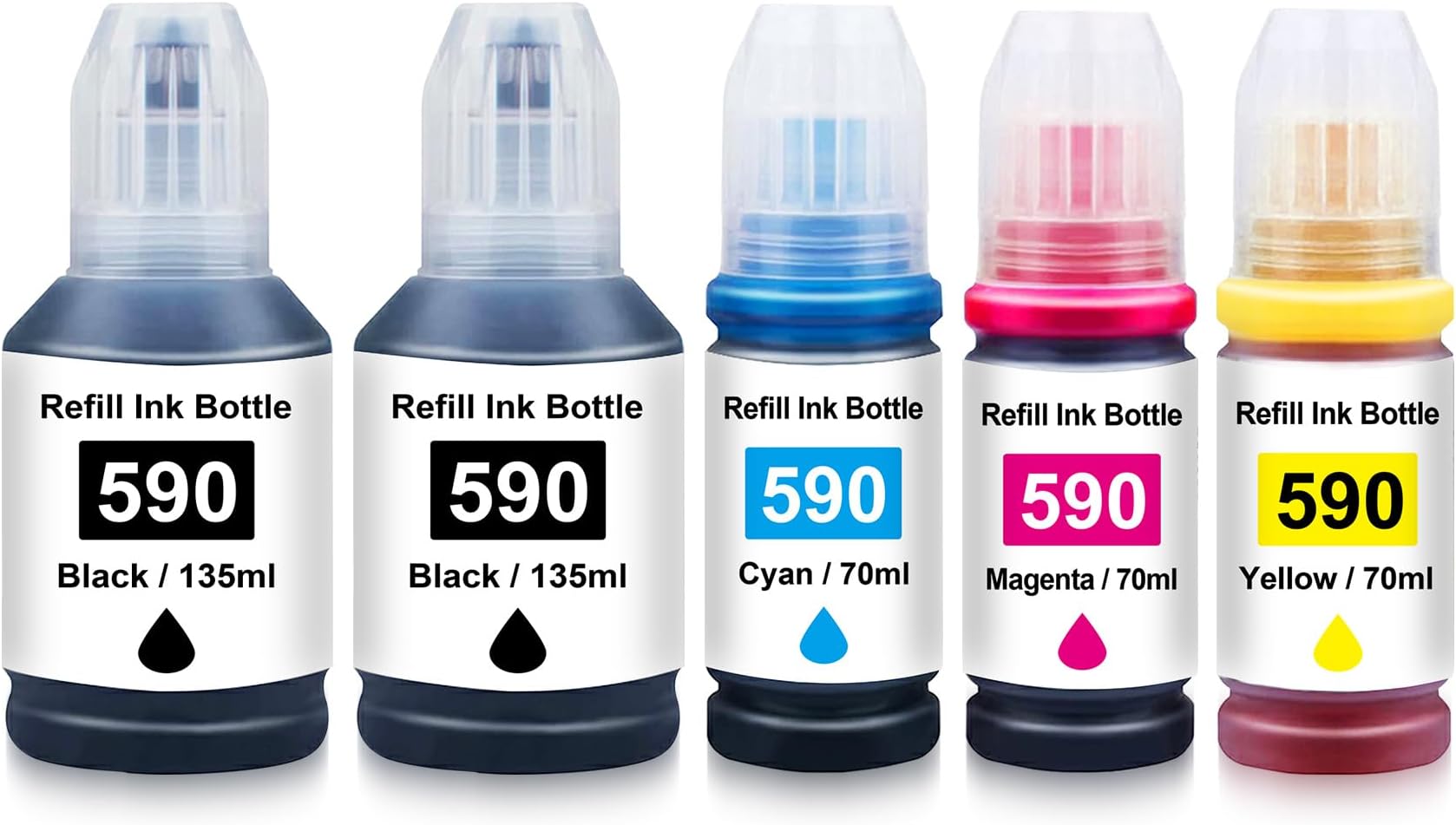 LCL GI490 GI590 Encre Compatible pour Canon 590 GI-590 GI-490 Bouteille ...