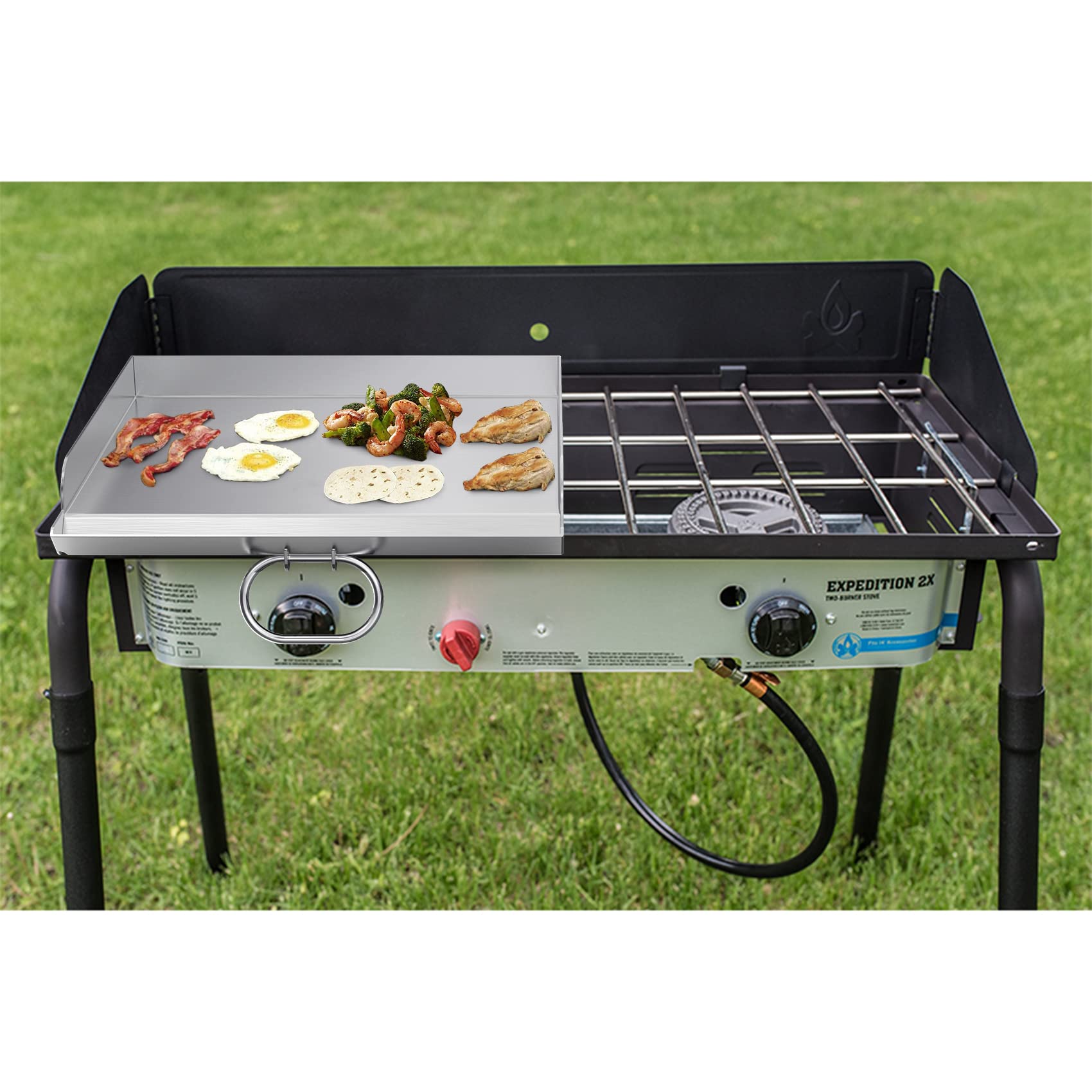 Stanbroil Stainless Steel Flat Top Griddle for Camp Chef Stove, 14 in ...