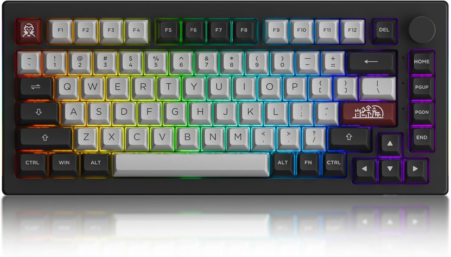 Akko 5075B Plus Gasket-Mount Keyboard Wireless Bluetooth, 75% US Layout ...