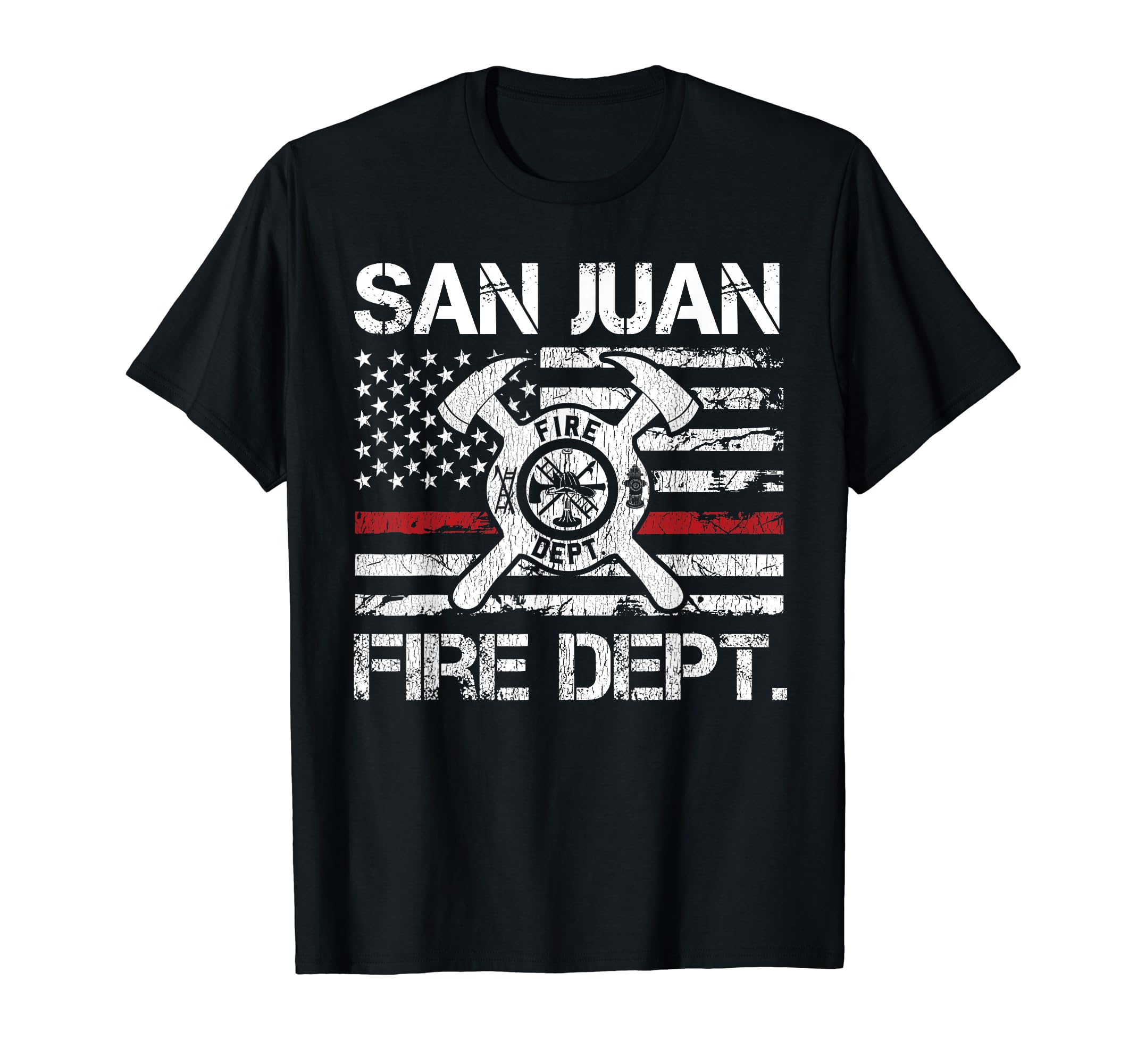 Amazon.com: San Juan Puerto Rico Fire Department Thin Red Line Fireman ...