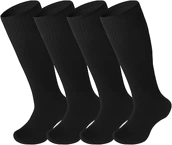 Amazon.com: FPAKDH 2 Pairs Kids Soccer Socks for 4-8 Years Old ...