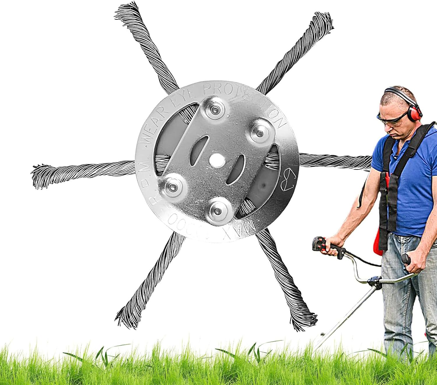 String Trimmer Head,Grass Trimmer Brush Head | Wire Brush Cutter ...