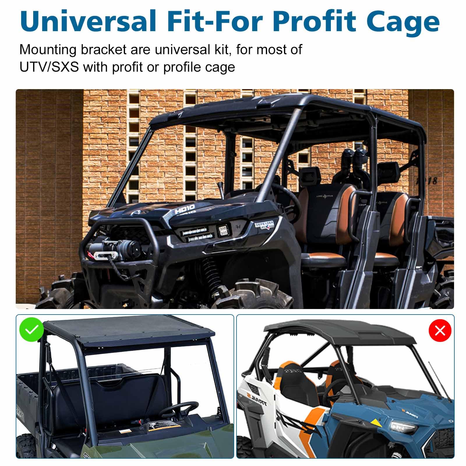 Snapklik.com : UTV Whip Mounts For Polaris Ranger General Can-Am ...