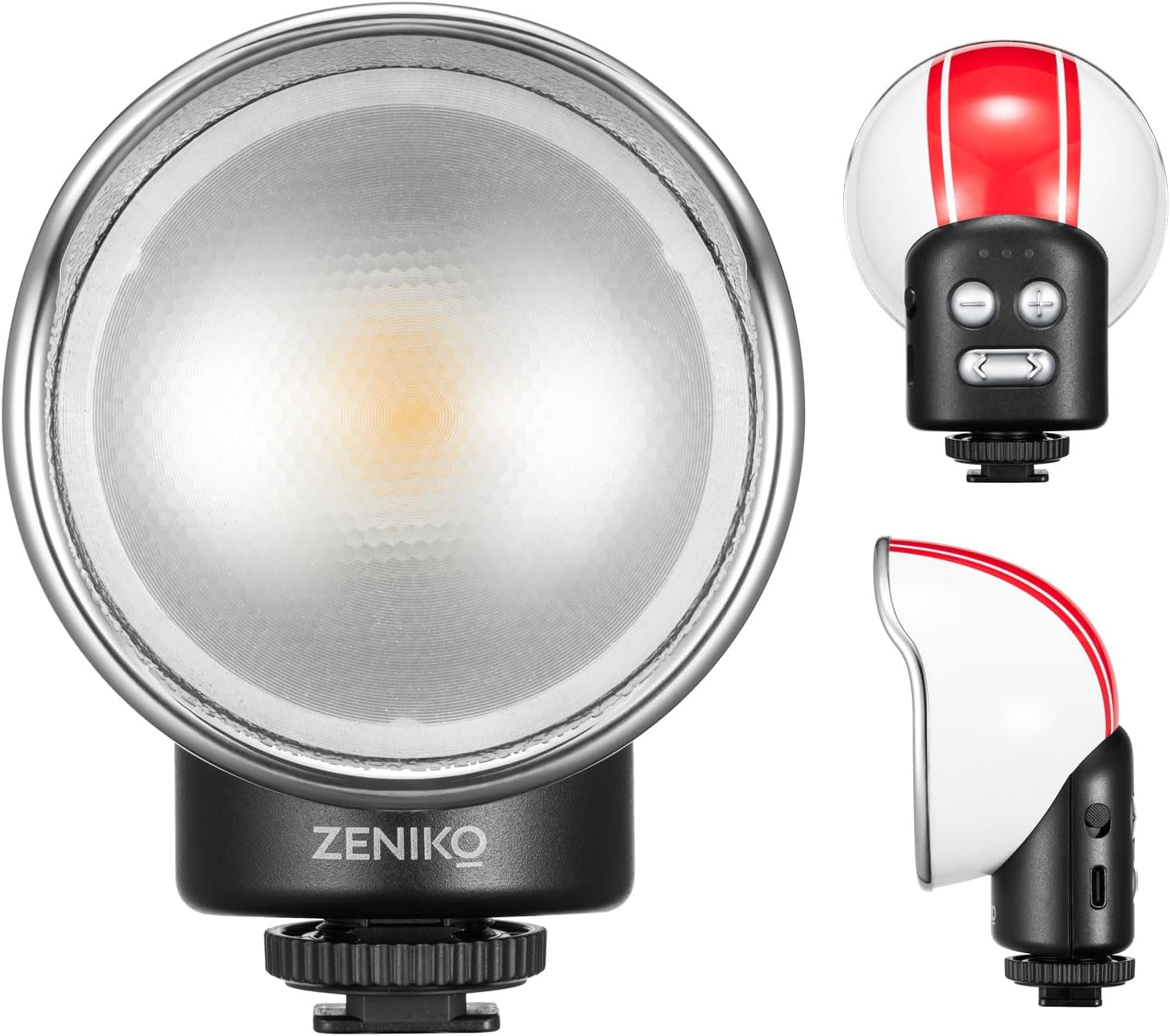 Amazon.com : ZENIKO VC3 Bi Retro On Camera LED Video Light, Creative ...