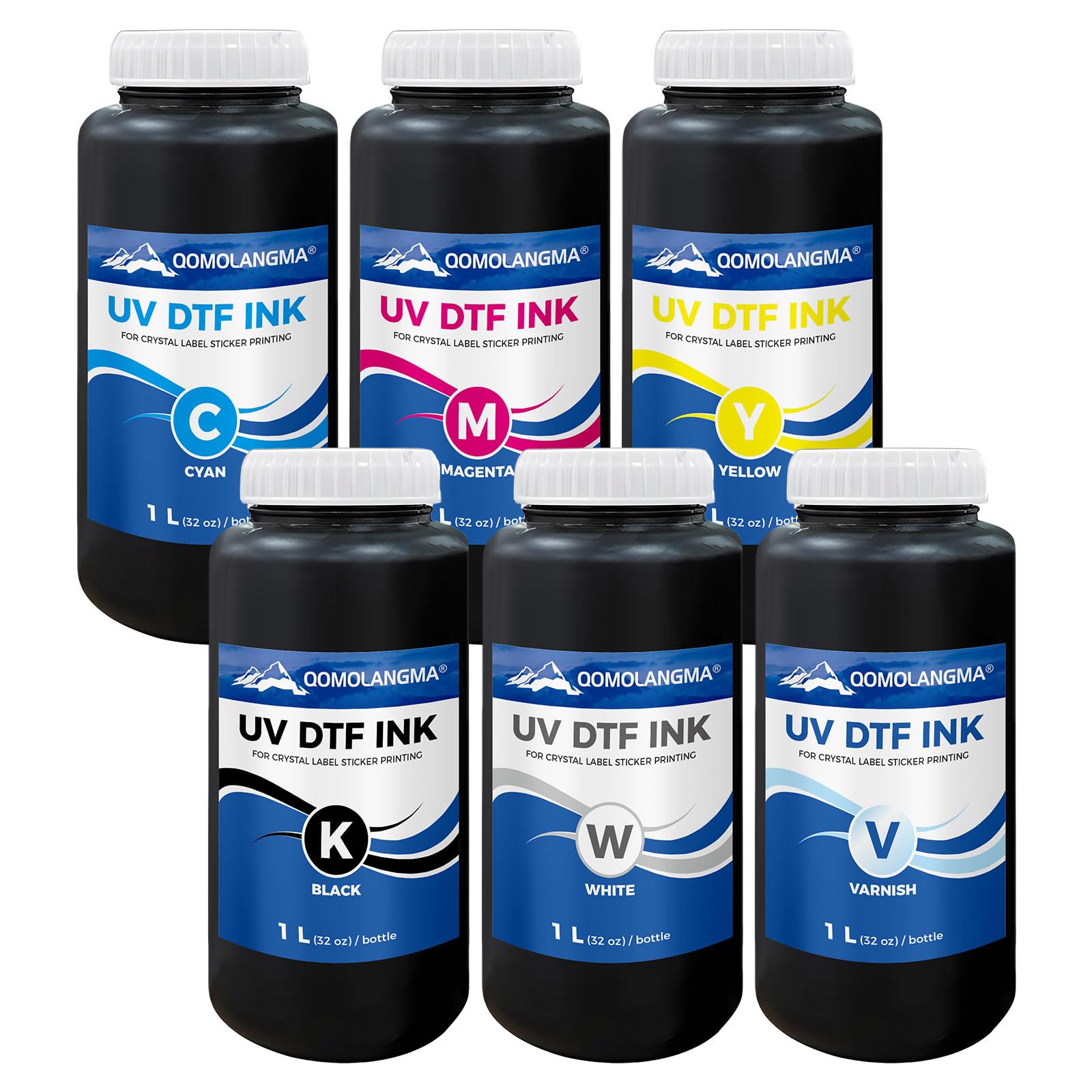 Amazon.com: UV DTF Printer Ink CMYKW Varnish UV Inks Direct to Transfer ...