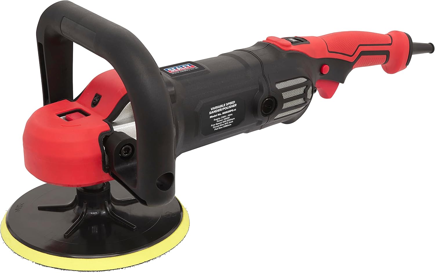 Sealey Sander/Polisher Ø180mm Variable Speed 1400W/230V - MS925PS ...