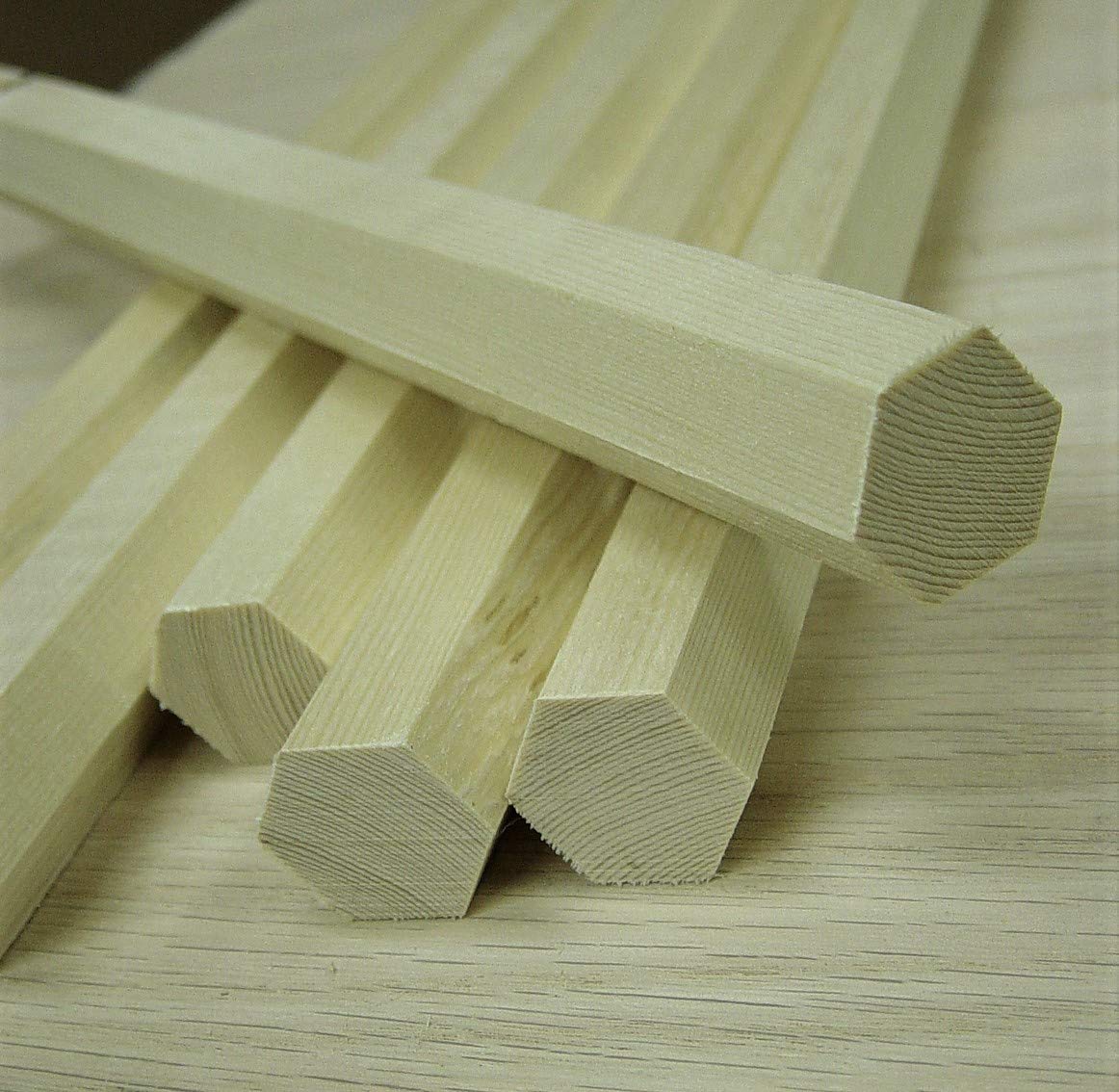 Amazon.com: 1.5" Hexagon Dowel Rod - Qty. 6 (six) Poplar Rods ...