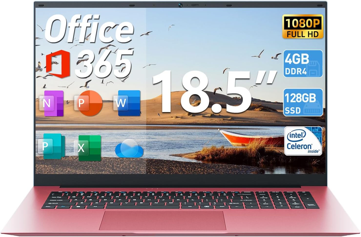 Amazon.com: Naclud Laptop, 18.5 Inch Laptops for Student and Business ...