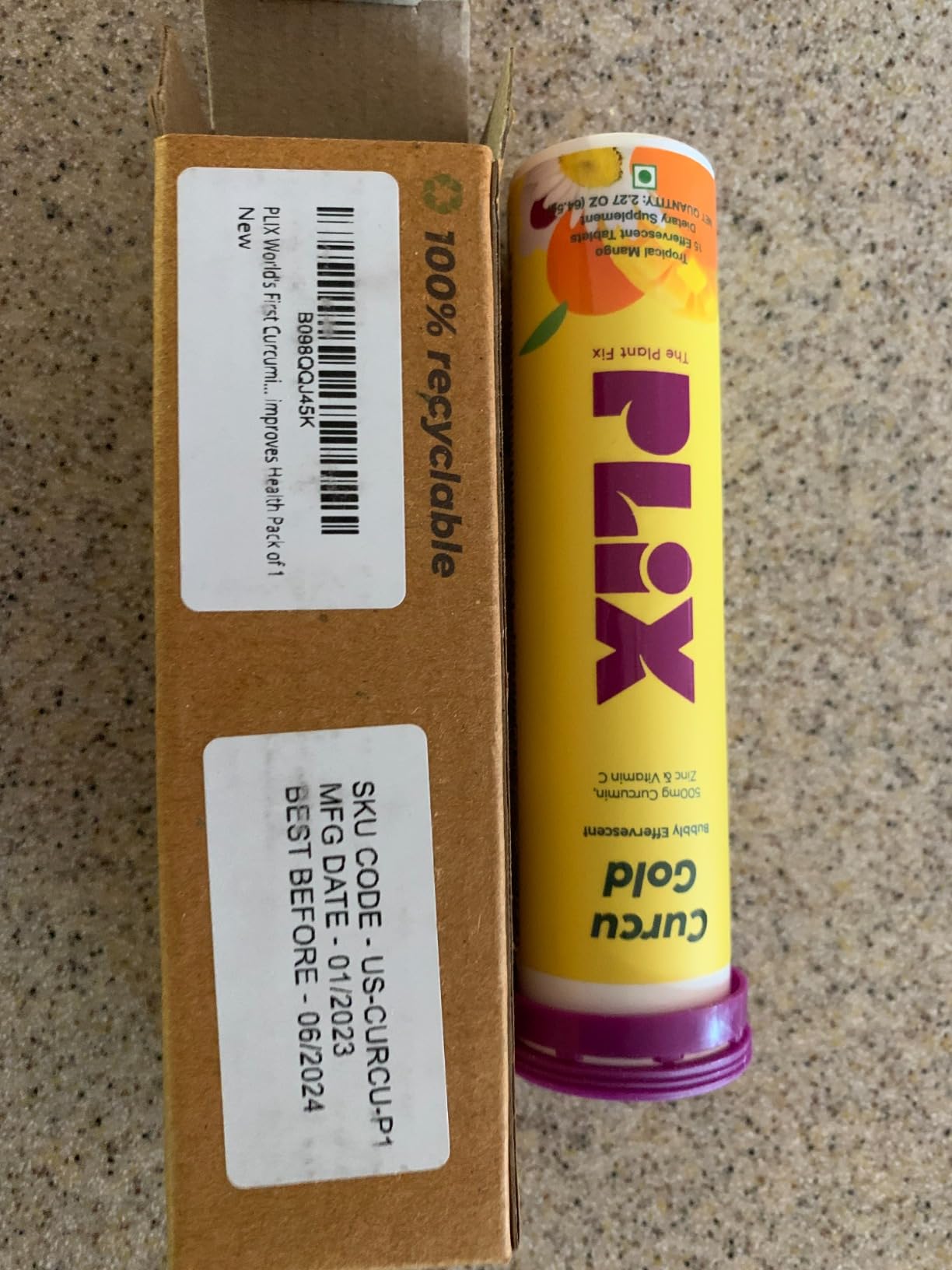 Amazon.com: PLIX - THE PLANT FIX Curcumin 15 Effervescent Tablets 500mg ...