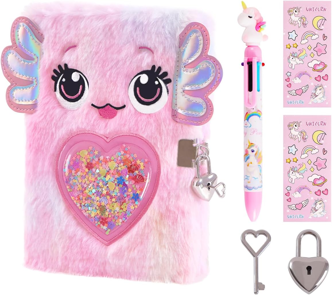 Amazon.com : LemoHome Notebook for Girls Notebooks with Squishy Animals ...