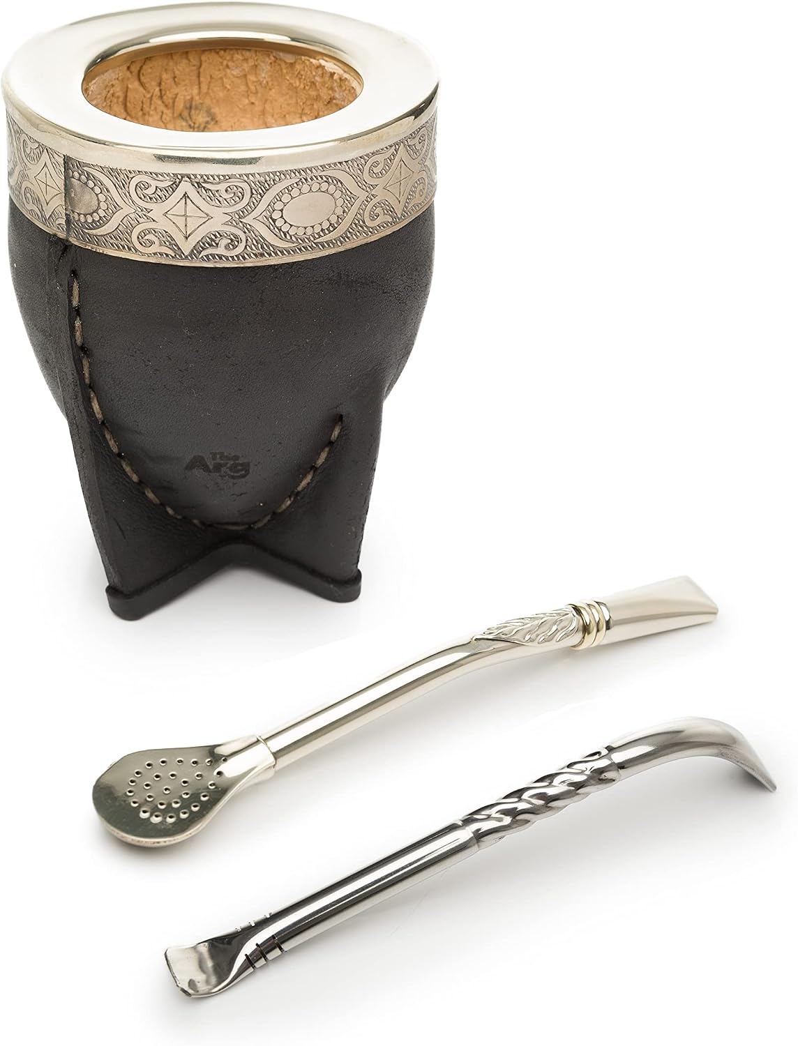 Amazon.com | THEARG Mate Imperial Argentino Kit Cup And 2 Bombilla Set ...
