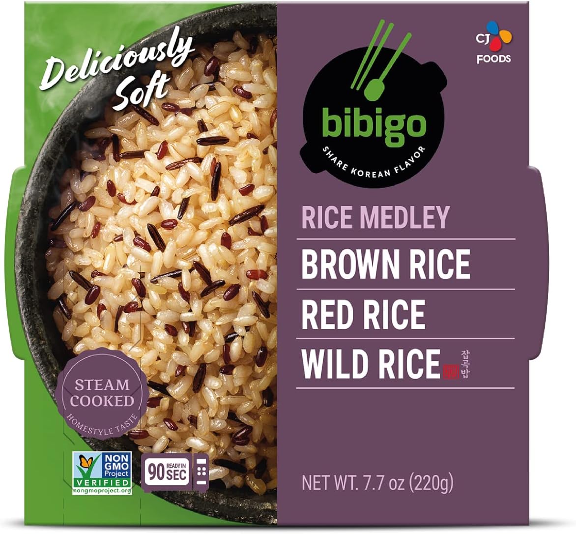 Amazon.com : bibigo Multigrain Rice - Brown & Red & Wild Rice, Instant ...