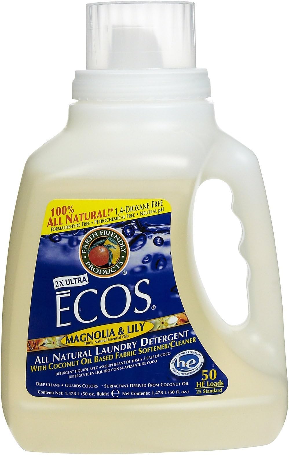Amazon.com: ECOS Laundry Detergent Liquid, 200 Loads - Dermatologist ...