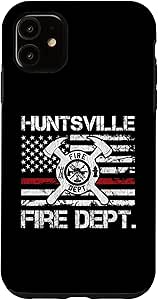 Amazon.com: iPhone 11 Huntsville Alabama Fire Department Thin Red Line ...