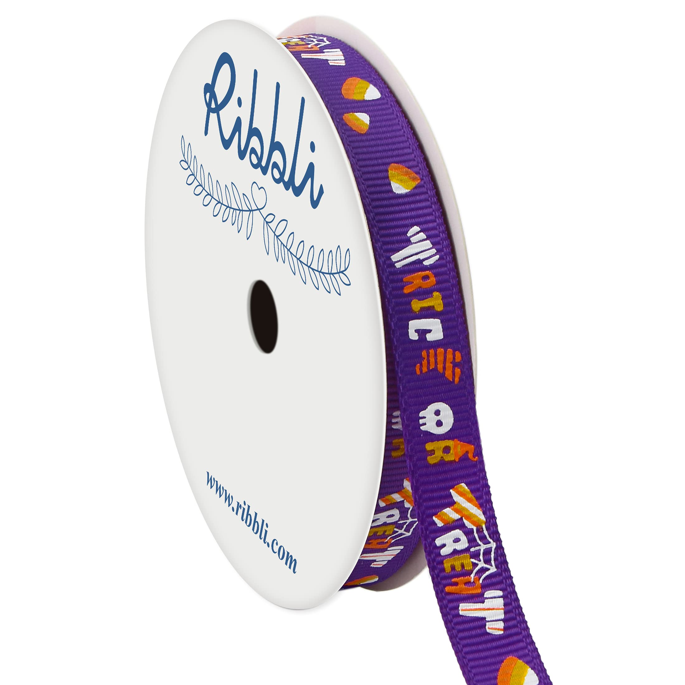Amazon.com: Ribbli Grosgrain Halloween Ribbon,Trick or Treat Ribbon Use ...