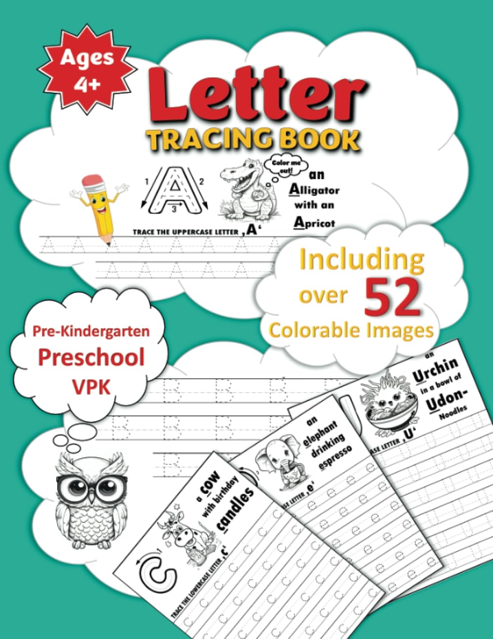 Amazon.com: Letter Tracing VPK - Children's Book for learning the ...