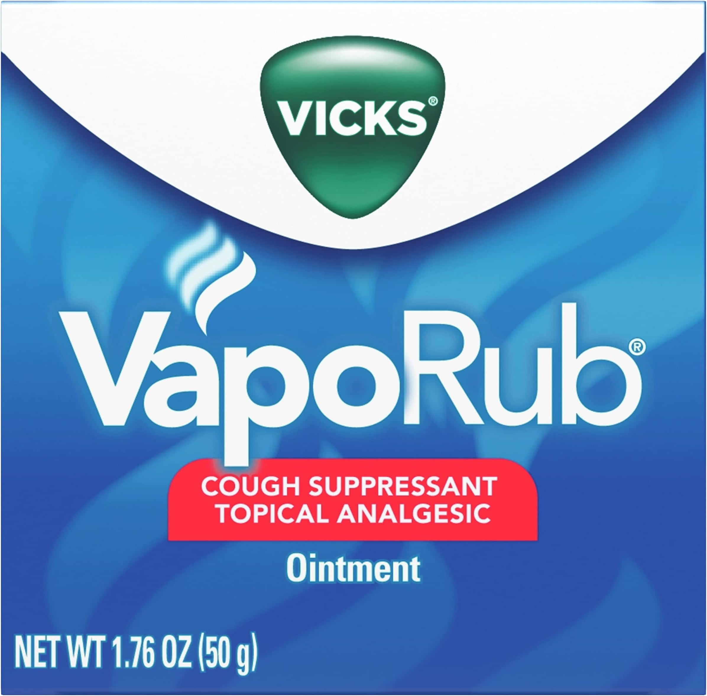 Amazon.com: Vicks VapoRub Topical Ointment Chest Rub, 1.76 Ounce (Pack ...