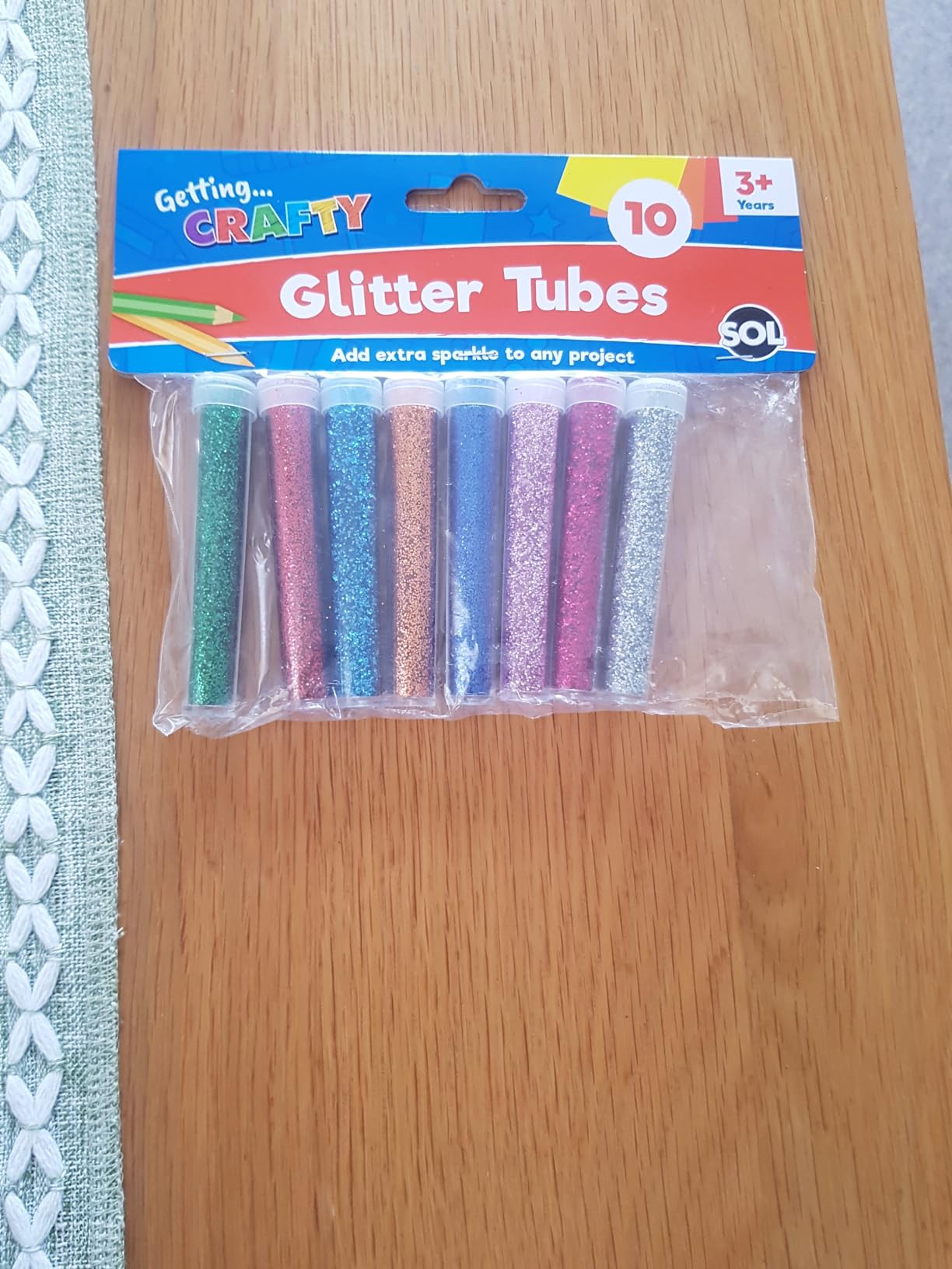 10pk Kids Glitter Tubes in 10 Assorted Vibrant Colours | Glitter for ...