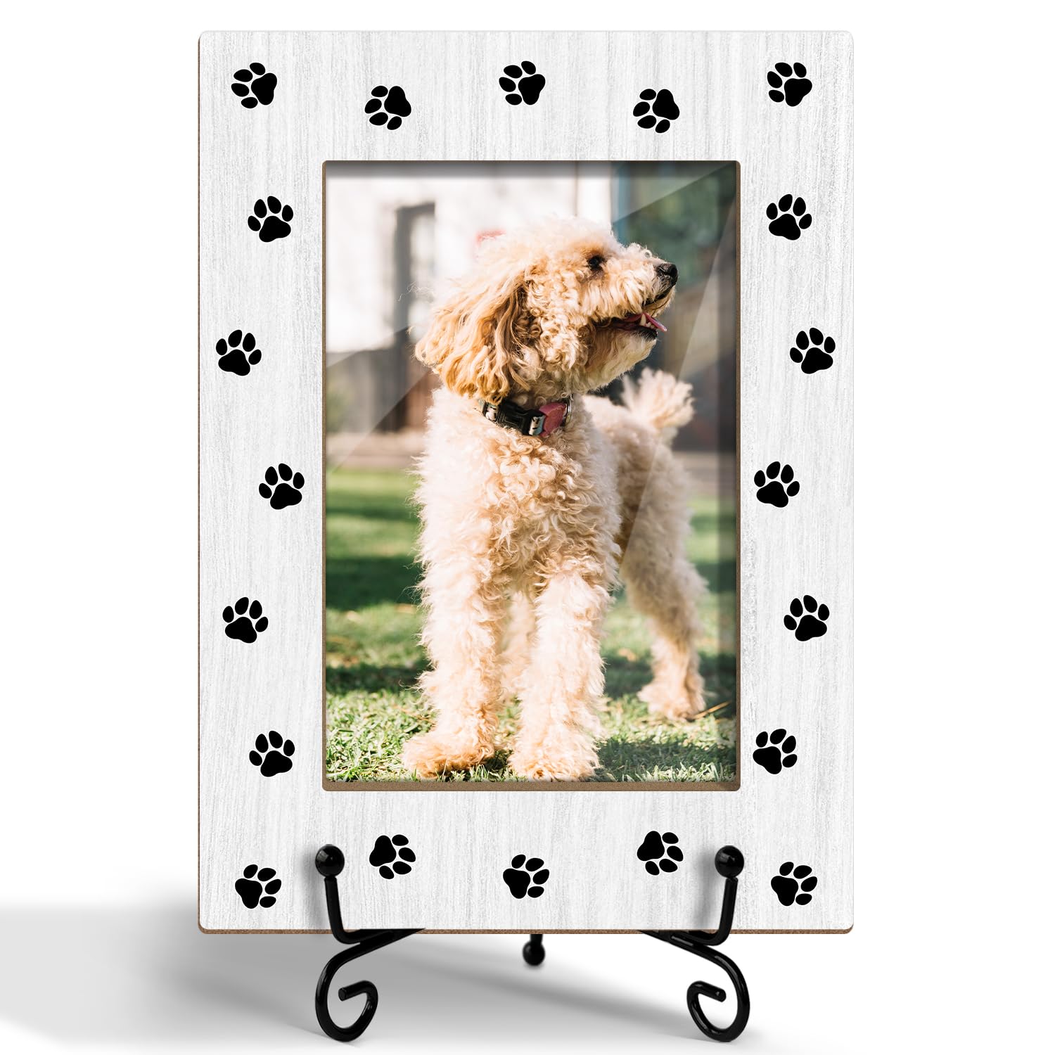 Amazon.com - Pet Picture Frame, Pet Paw Print Photo Frame for Dog Cat ...
