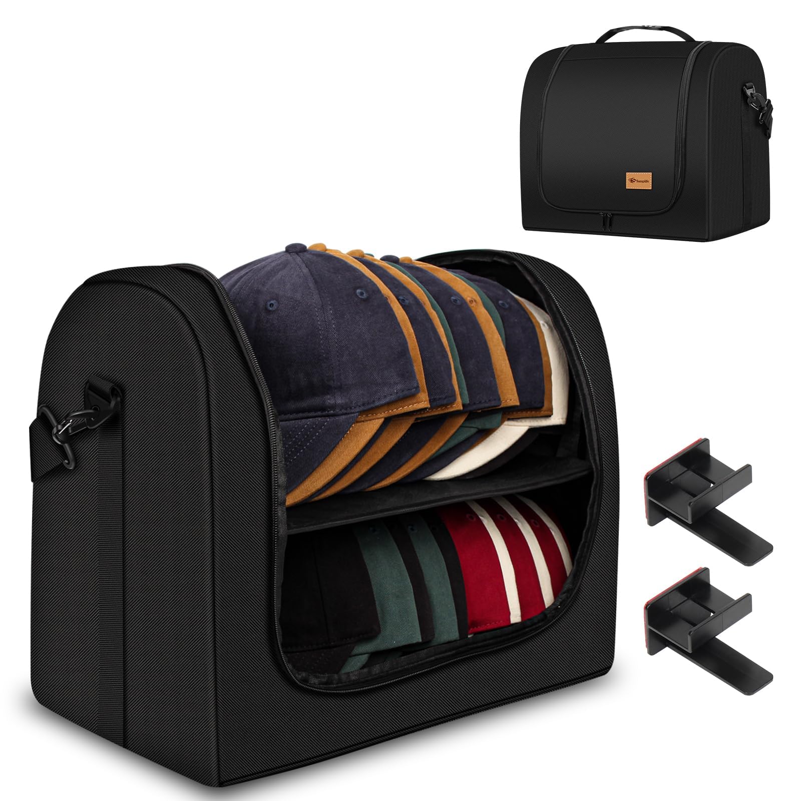 Amazon.com: YUJHON Large Baseball Caps Hat Organizer Bag for Traveling ...