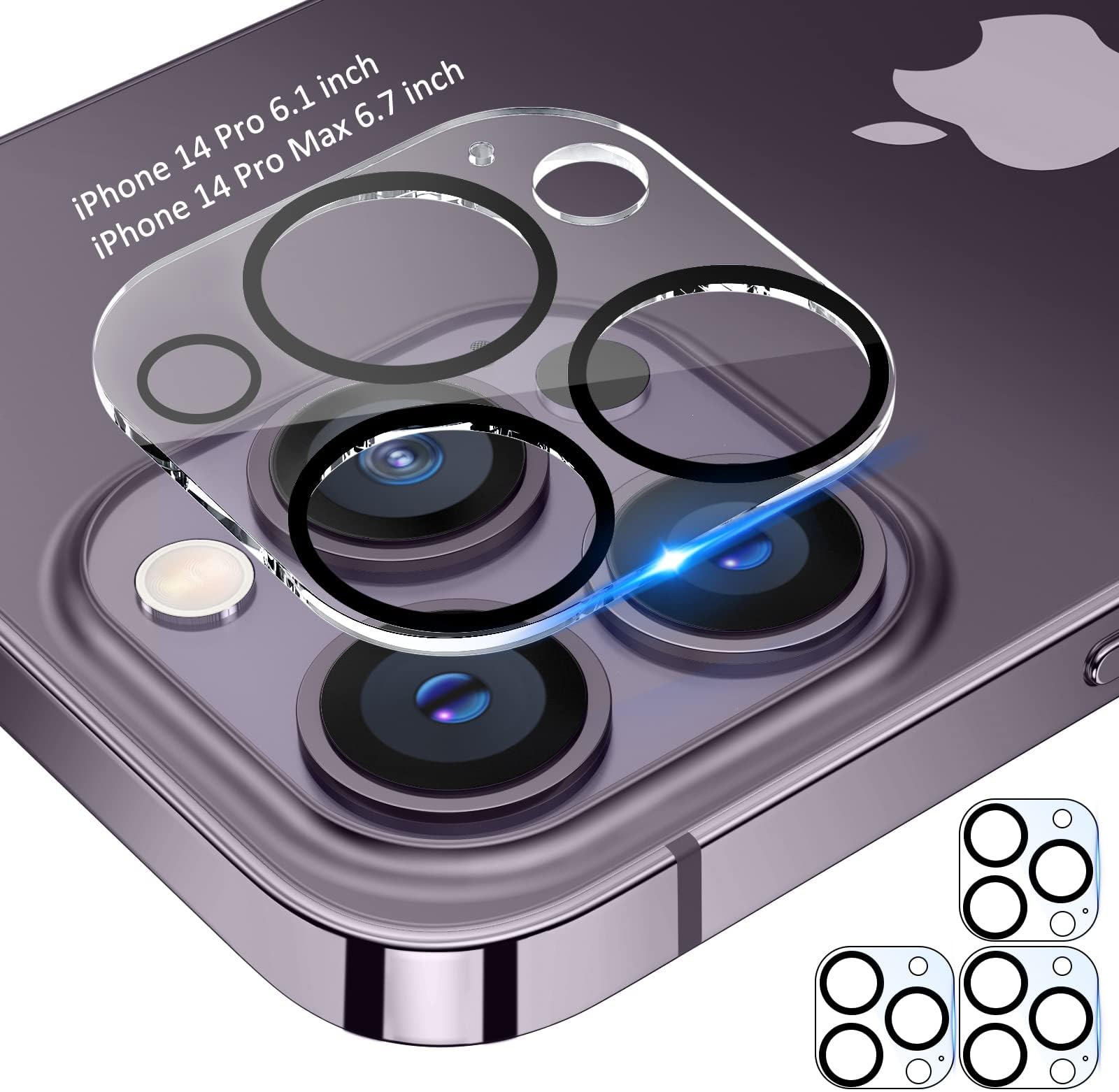 Amazon.com: Ferilinso [6 Pack] Camera Lens Protector for iPhone 14 Pro ...