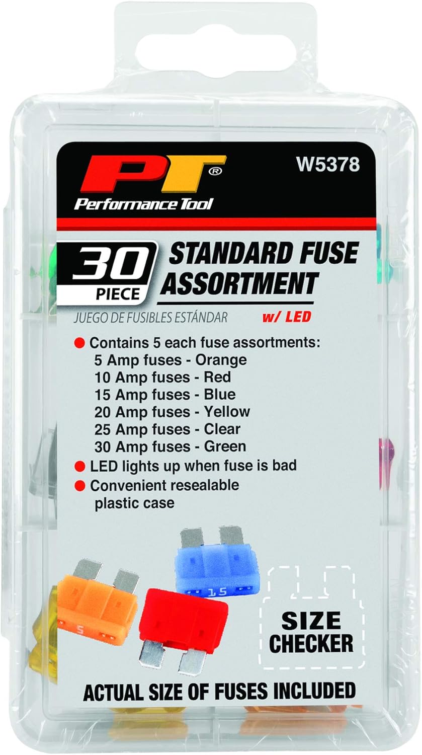 Amazon.com: Performance Tool W5378 Standard Fuse Assortment, 30-Piece ...