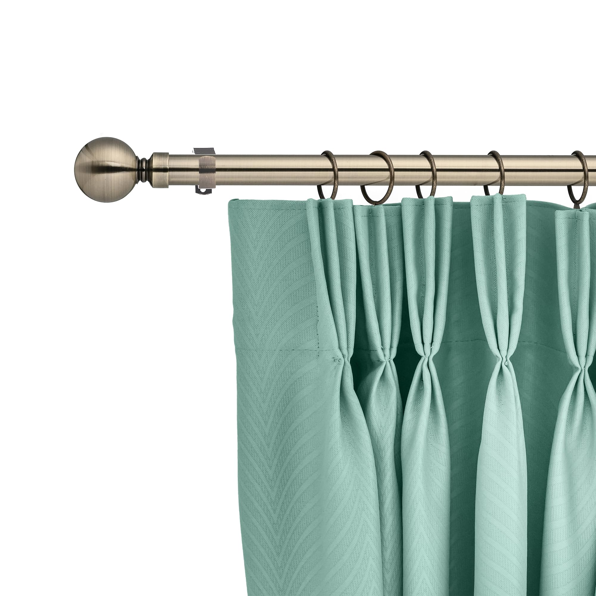 Antique Brass Curtain Rod Lister Cartwright 28mm Antique Brass Fixed ...