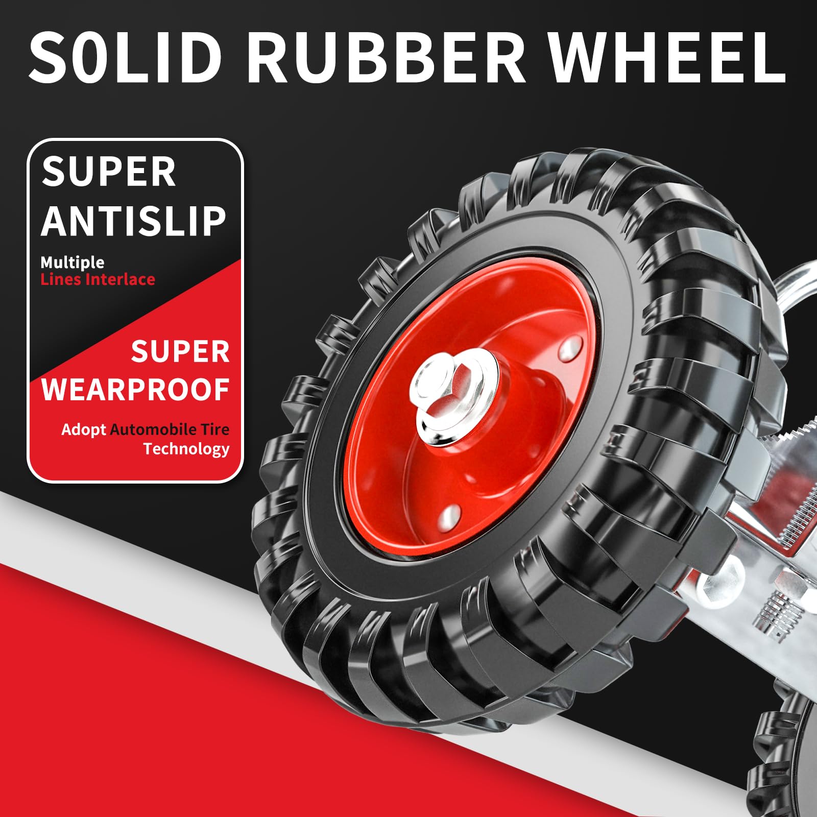 Snapklik.com : USCaster 6 Inch Rolling Gate Wheel-Heavy Duty Rubber ...