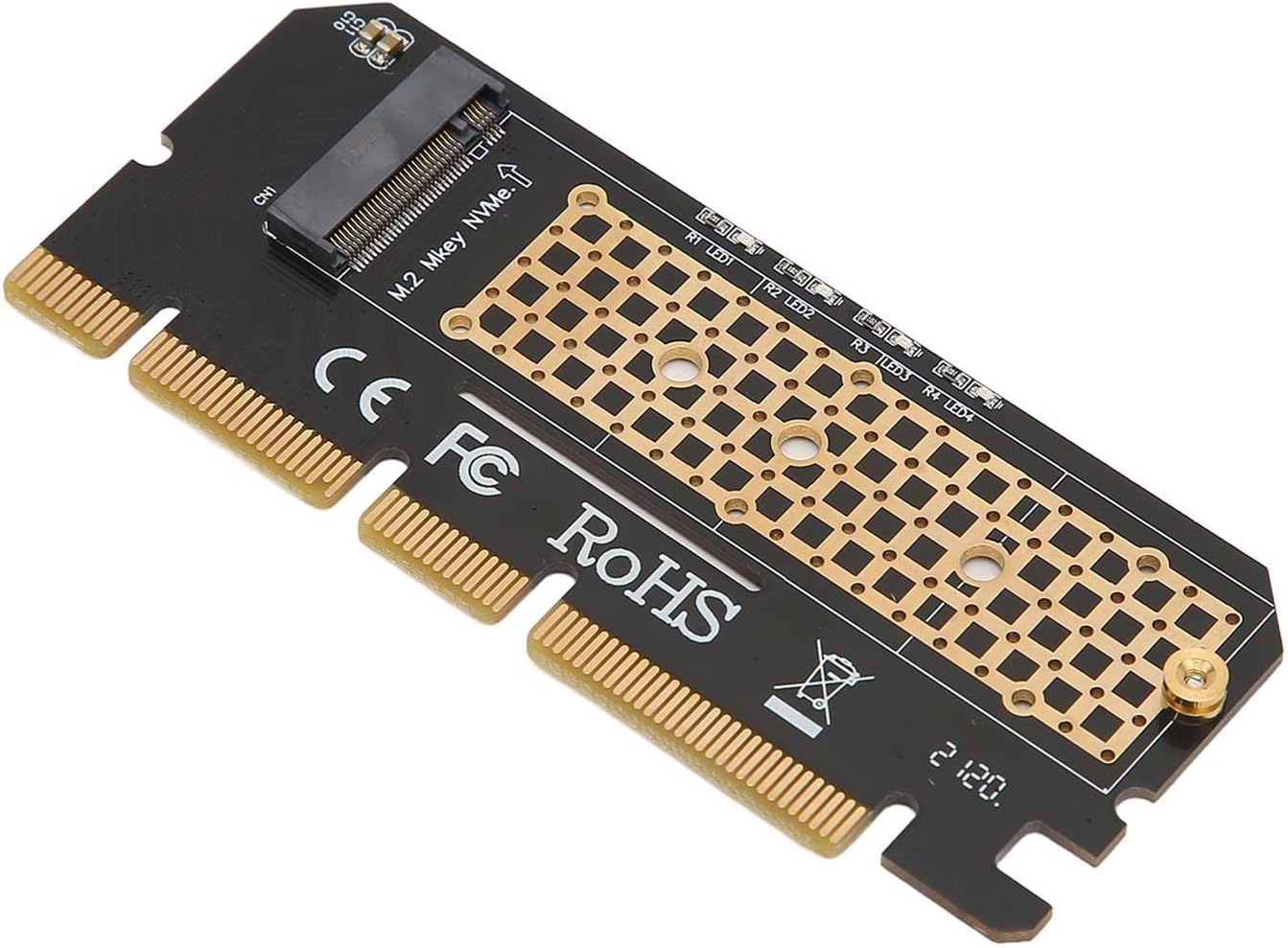 Amazon.com: NVME Adapter, NVME to PCIE, M.2 NVME Key M SSD to PCIE X16 ...