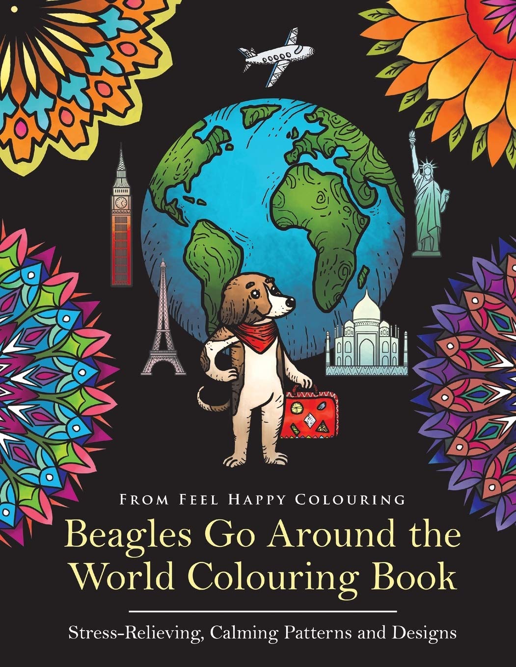 Amazon.com: Beagles Go Around the World Colouring Book: Beagle Coloring ...
