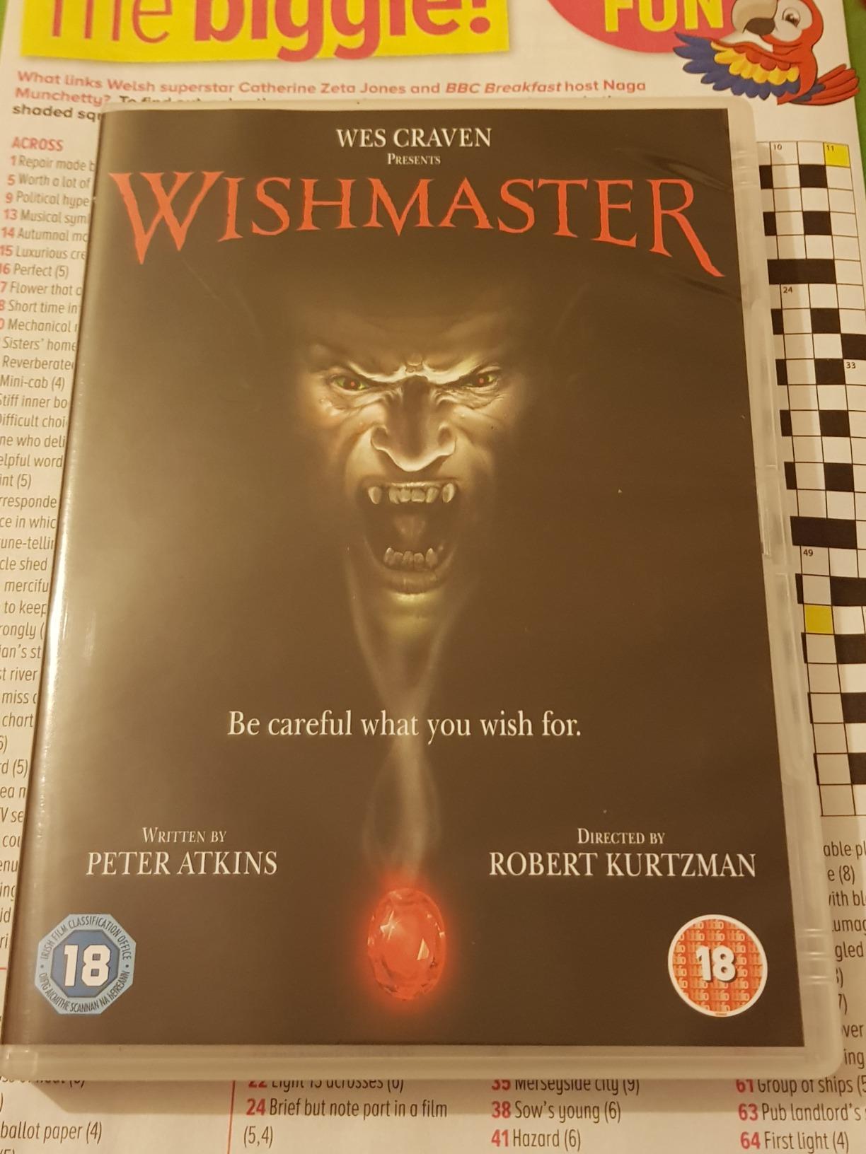 Wishmaster [VHS] : Tammy Lauren, Andrew Divoff, Kane Hodder, Tony Todd ...