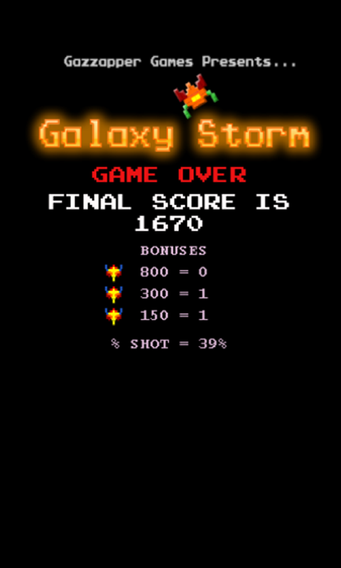Galaxy Storm: Galaxian Invader (Free) - App on Amazon Appstore