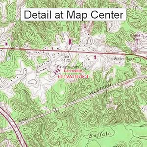 Amazon.com : USGS Topographic Quadrangle Map - Farmville, Virginia ...
