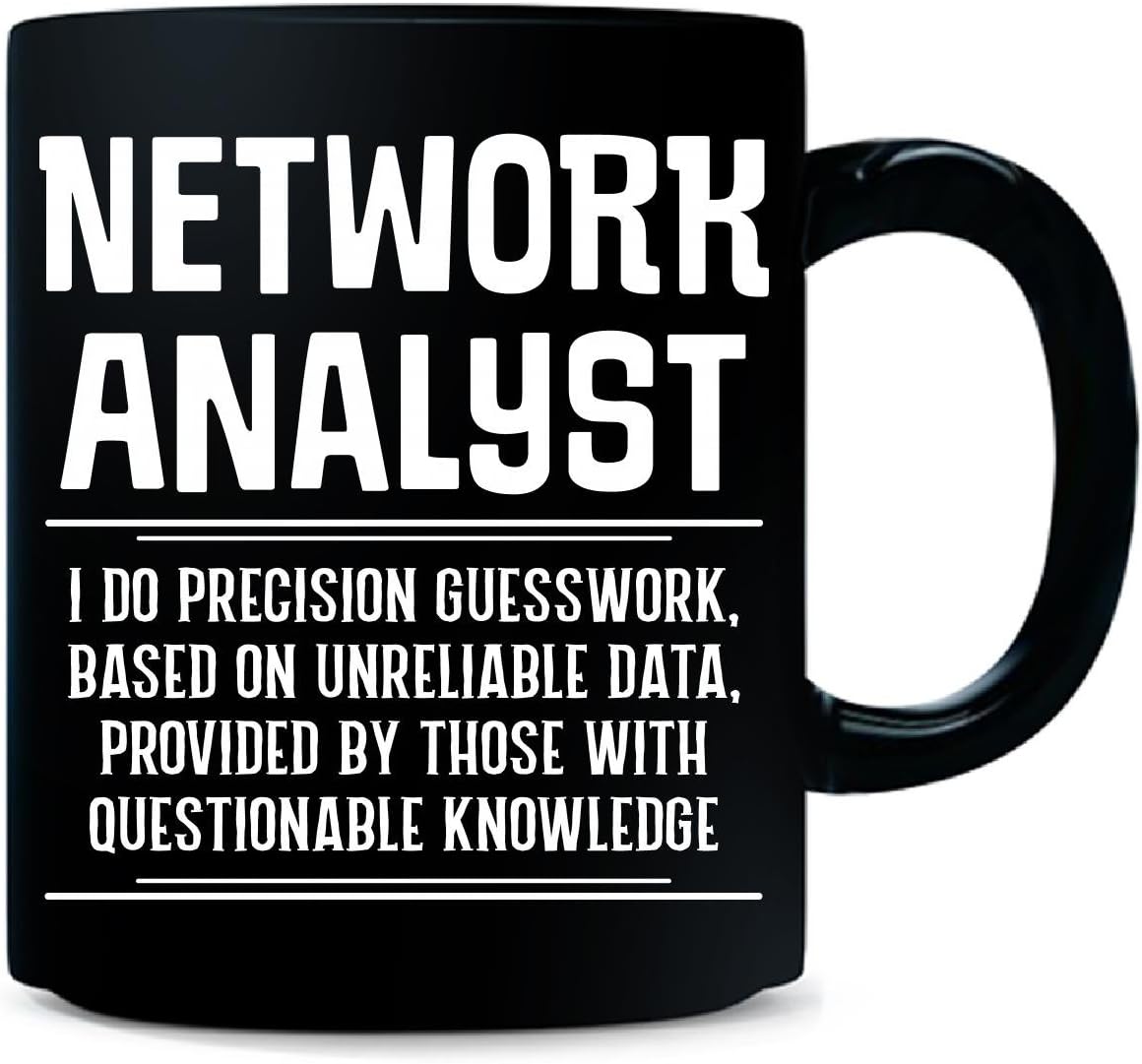 Amazon.com | Network Analyst I Do Precision Guesswork - Mug: Coffee ...