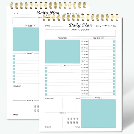 Amazon.com : Weekly Planner Notepad Undated Weekly Goals Schedule ...