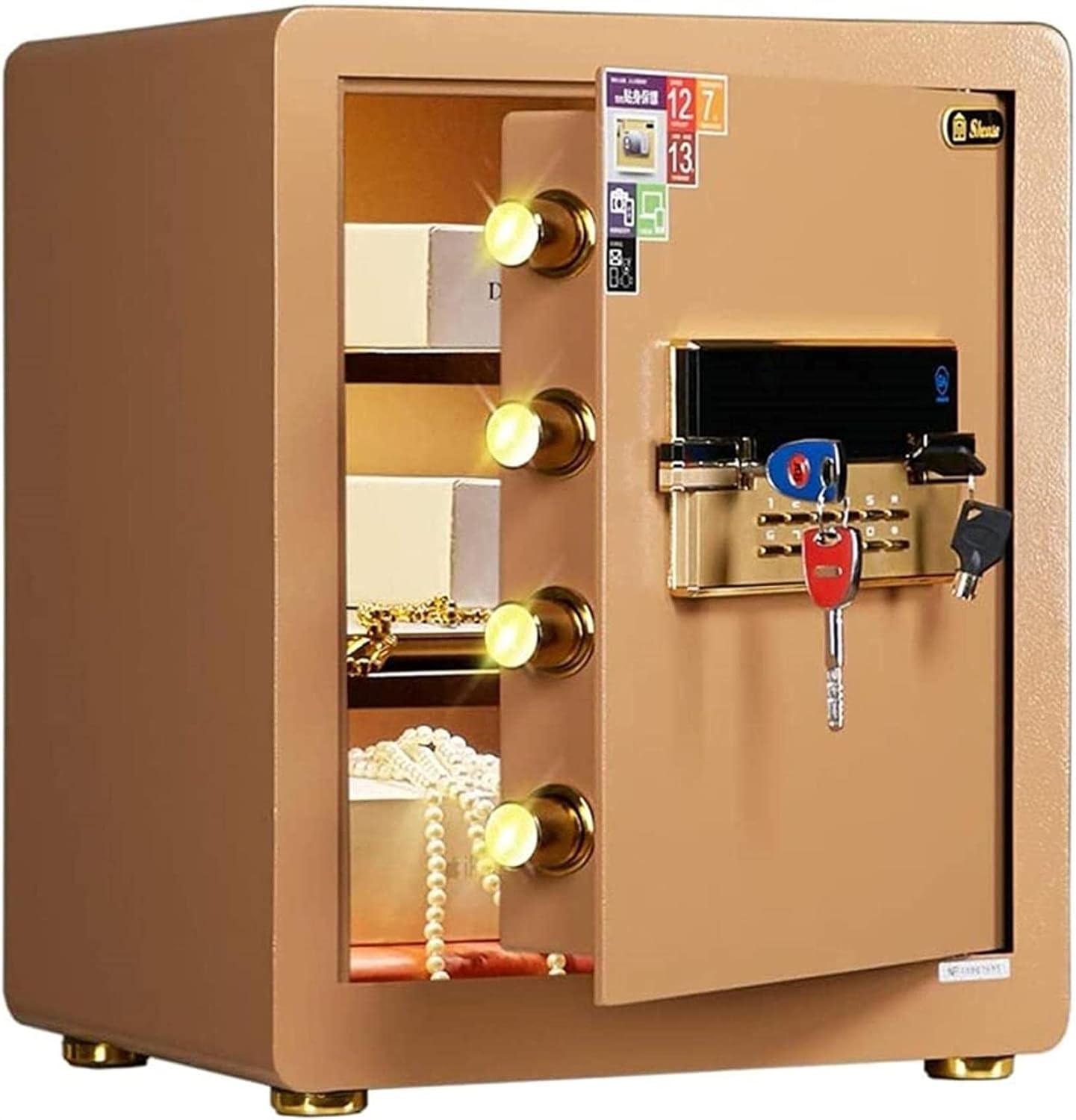 Safe Box,Home Safe, Security Safe Small Home Fire and Anti-Theft Safety ...