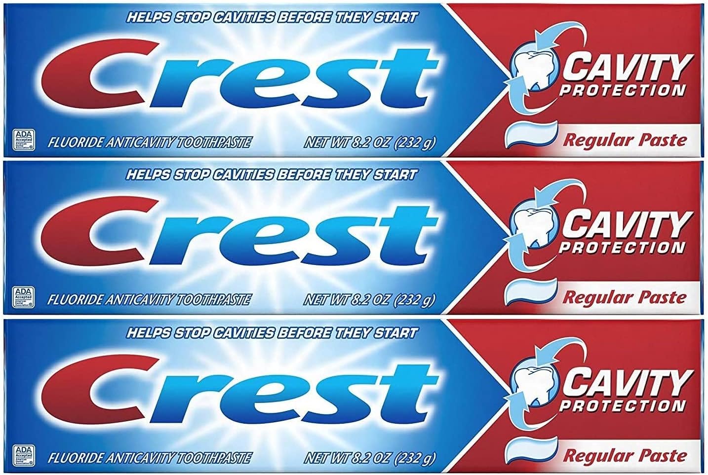 Amazon.com: Crest Cavity Protection Regular Toothpaste 8.2 oz (232g) - Pack of 3 : Health ...