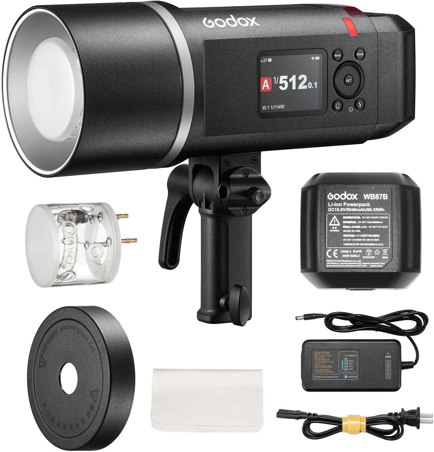 Amazon.com : Godox AD600BM II AD600 BM II AD600BMII Flash, 0.01-1.9s ...