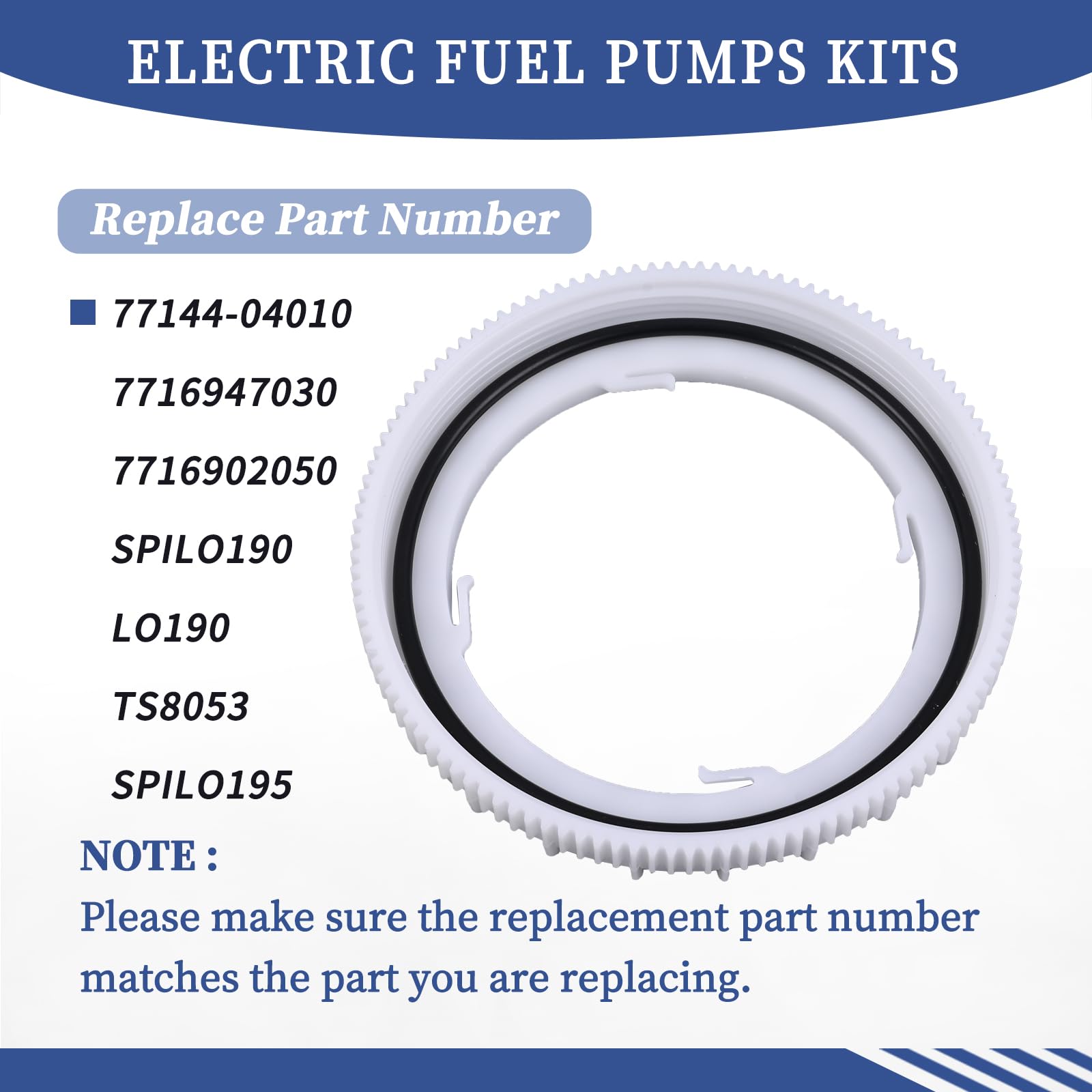 77144-04010 7716947030 Replacement Fuel Pump Lock Ring & Tank Seal Kit ...